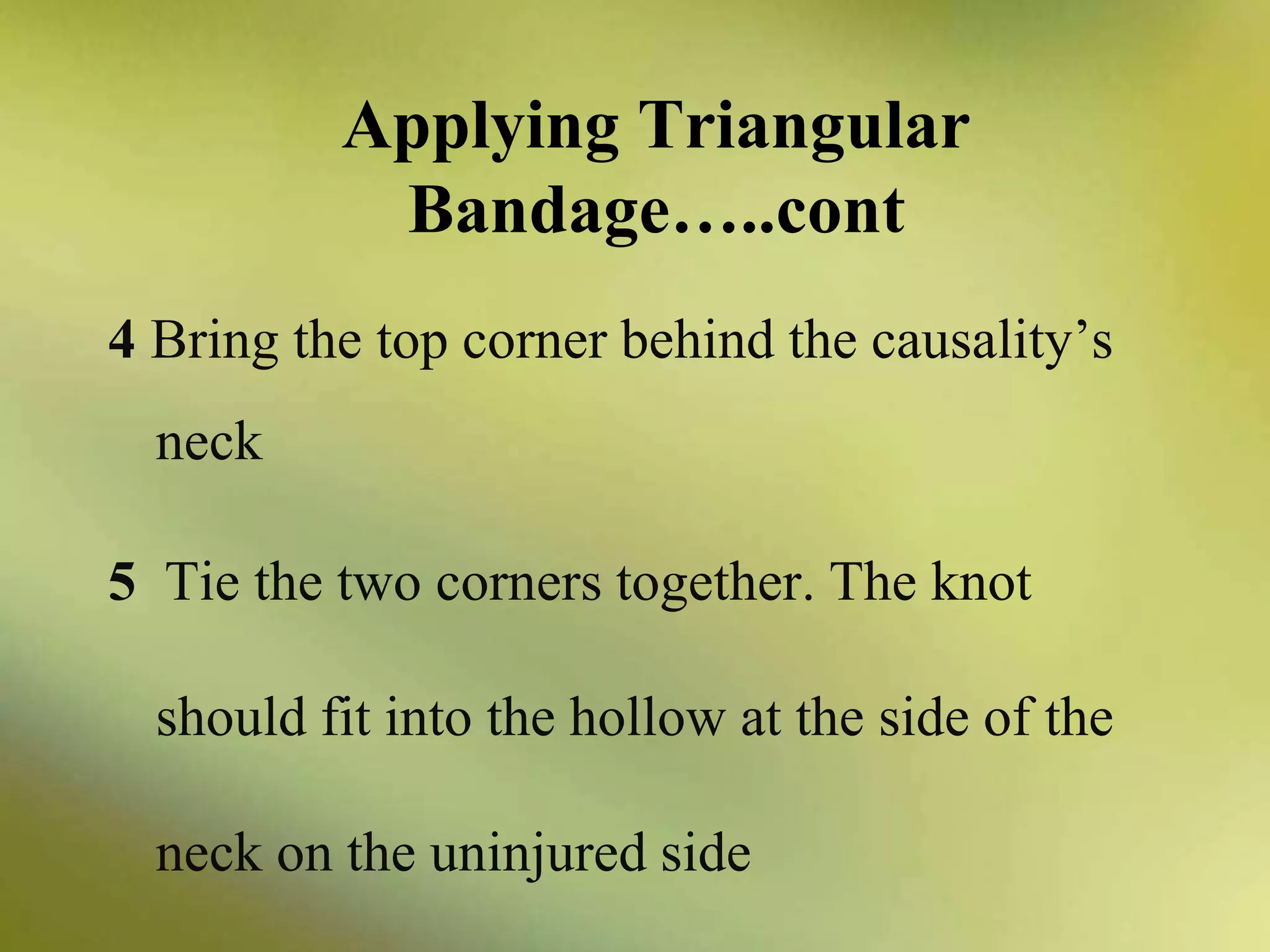 Bandaging technique | PPT