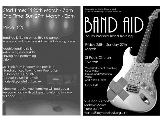 Band Aid Brochure | PPT