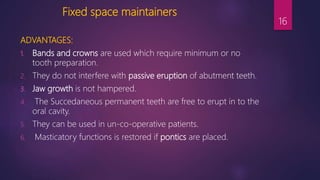 Band and loop space maintainer | PPTX