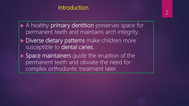 Band and loop space maintainer | PPTX | Dental Health | Diseases and Conditions
