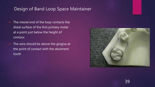 Band and loop space maintainer | PPTX