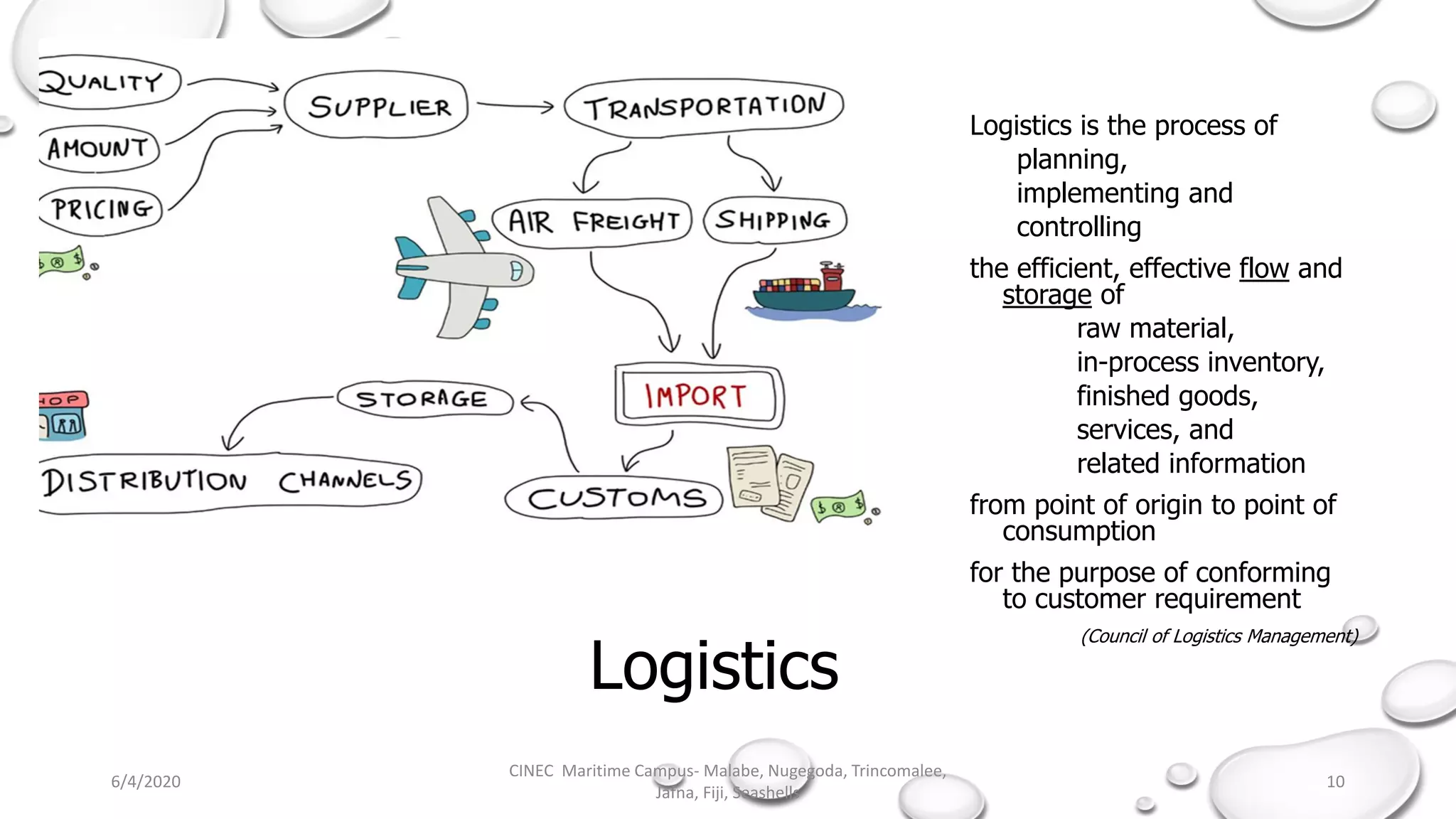 Logistics Free seminar seiries in Schools | PDF