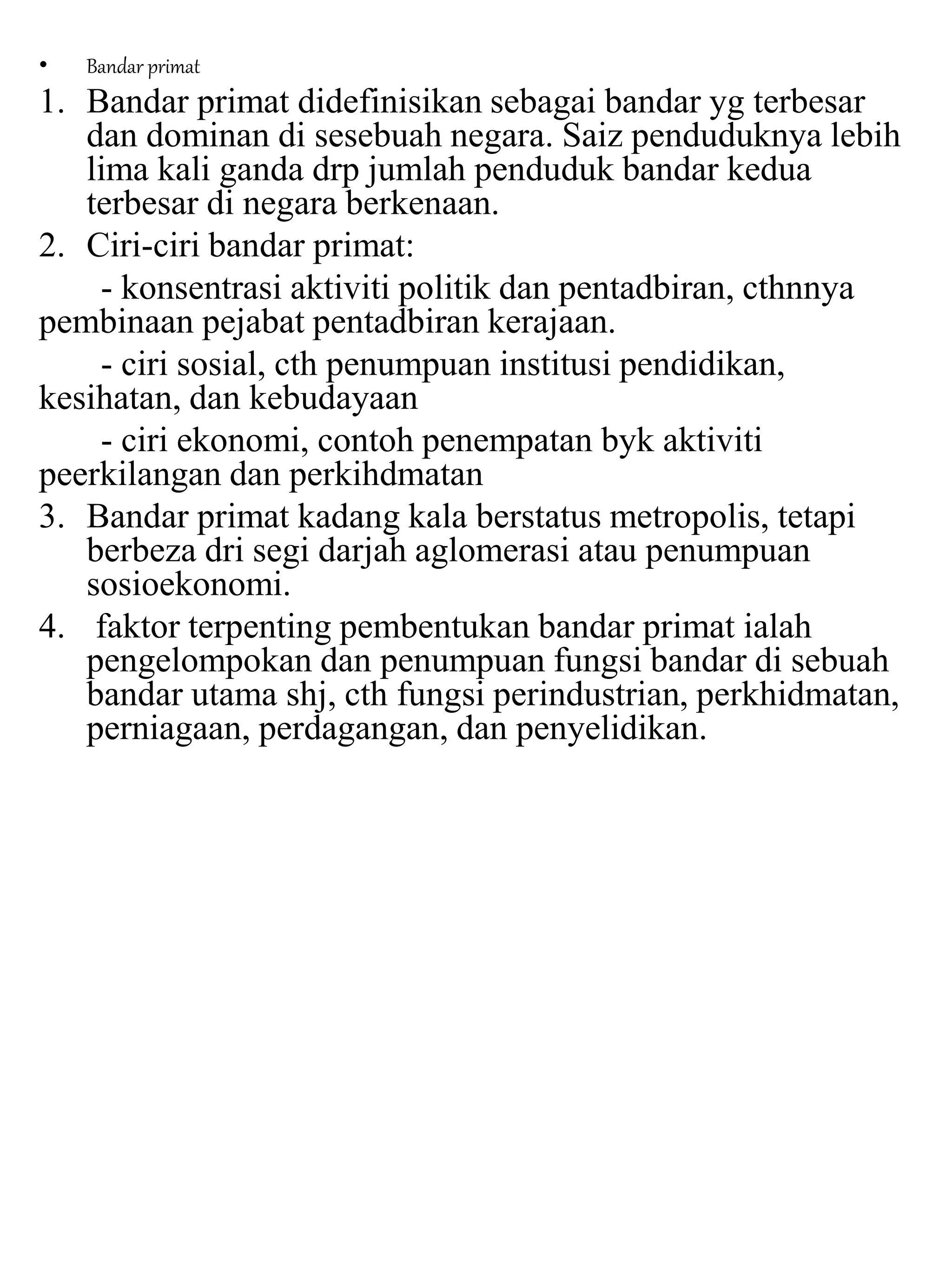 Bandar dan pembandaran | PPTX