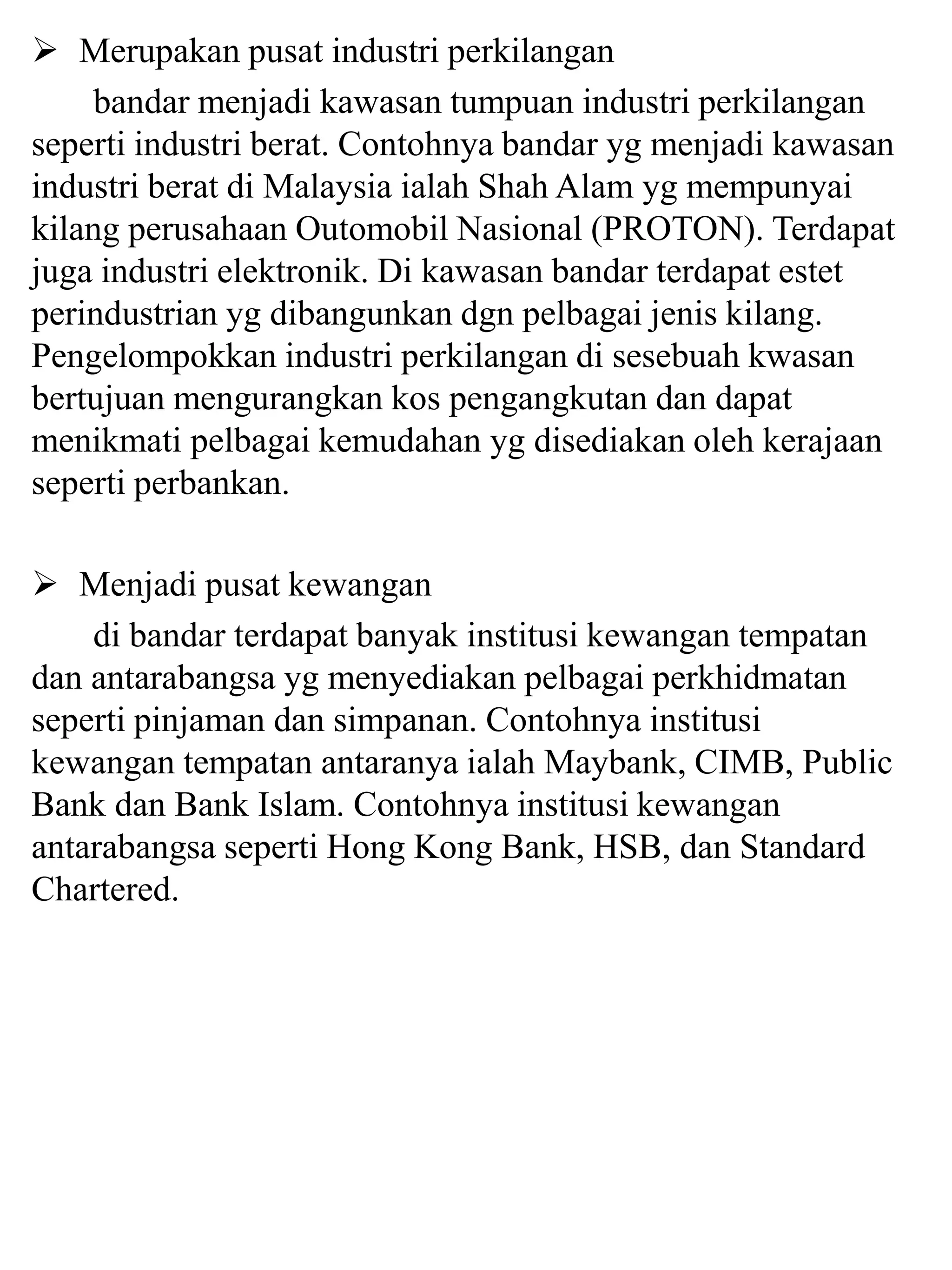 Bandar dan pembandaran | PPTX