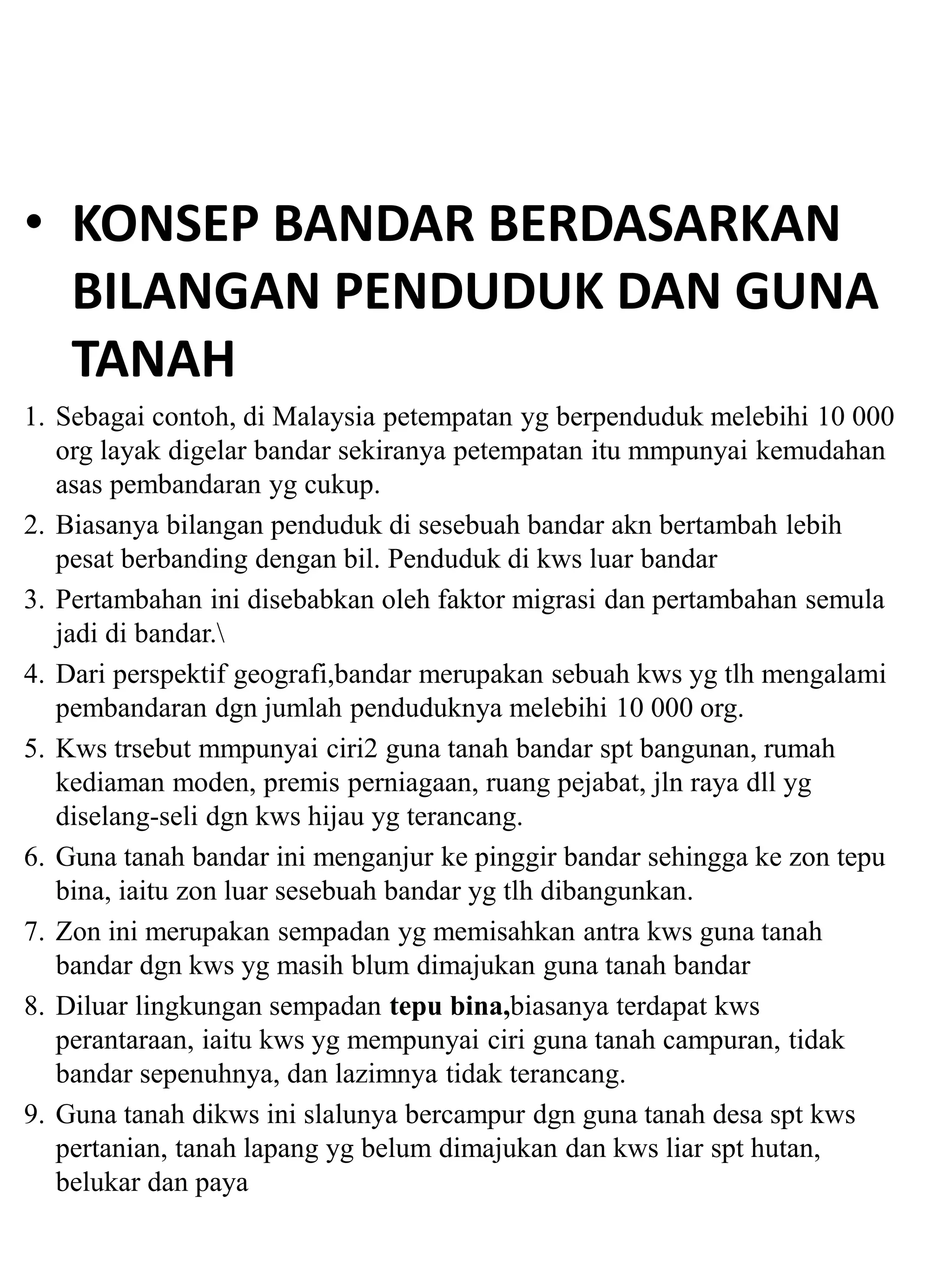 Bandar dan pembandaran | PPTX
