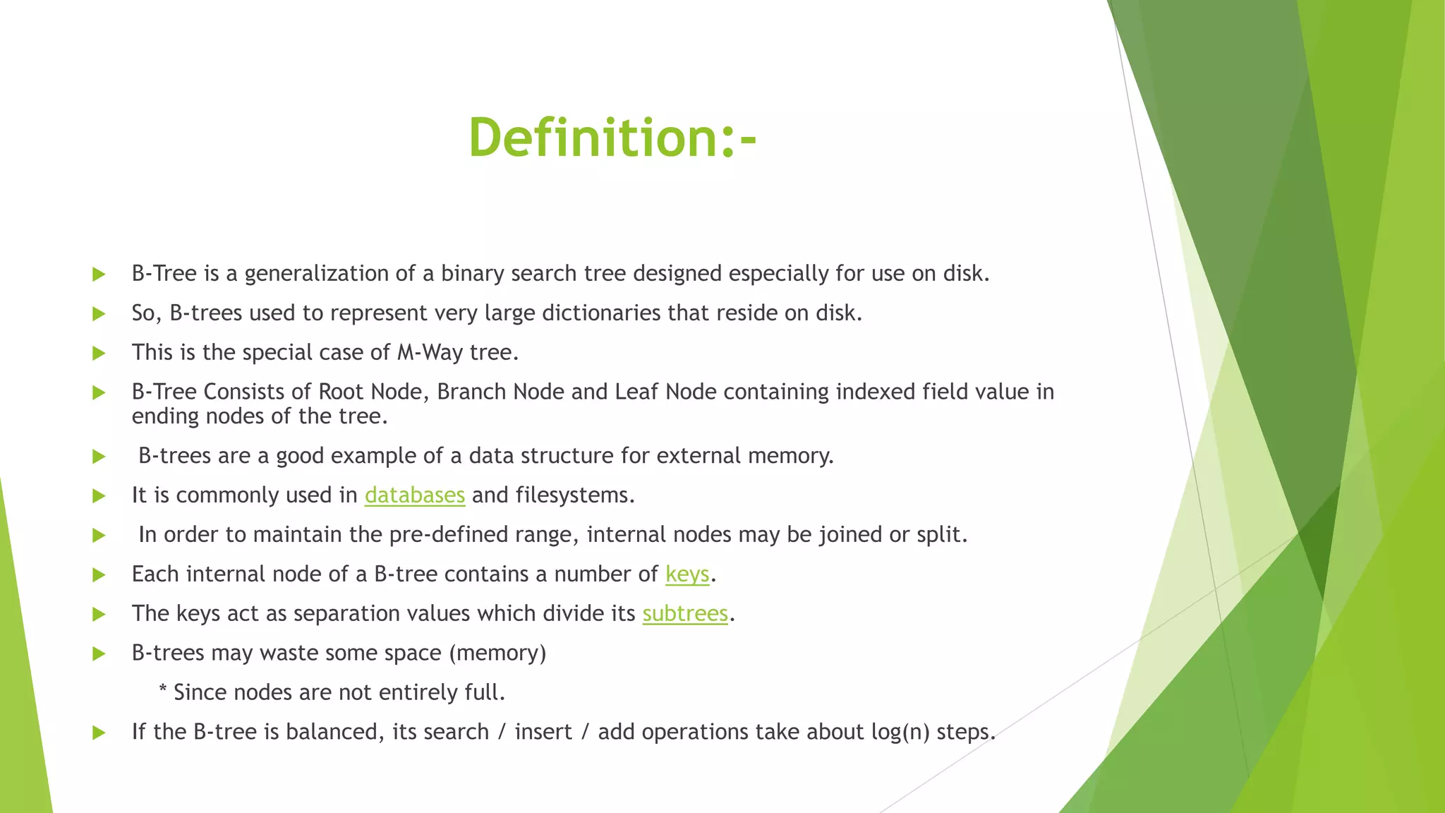 B and B+ tree | PPTX