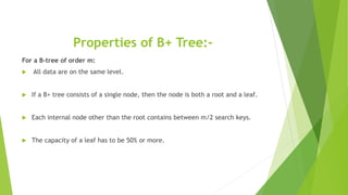 B and B+ tree | PPTX