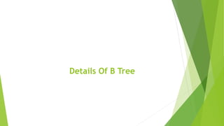 B and B+ tree | PPTX
