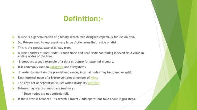 B and B+ tree | PPTX | Databases | Computer Software and Applications