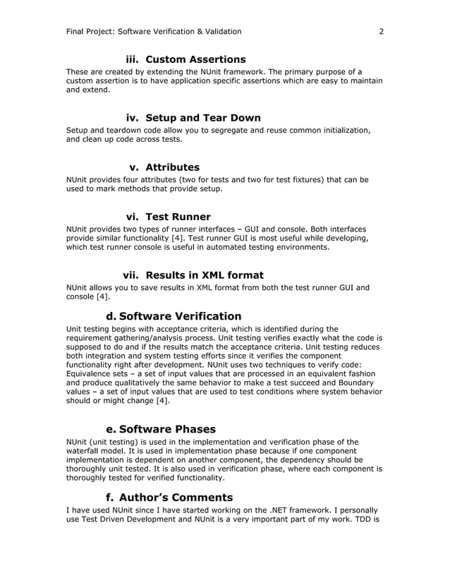 SOFTWARE VERIFICATION & VALIDATION | PDF