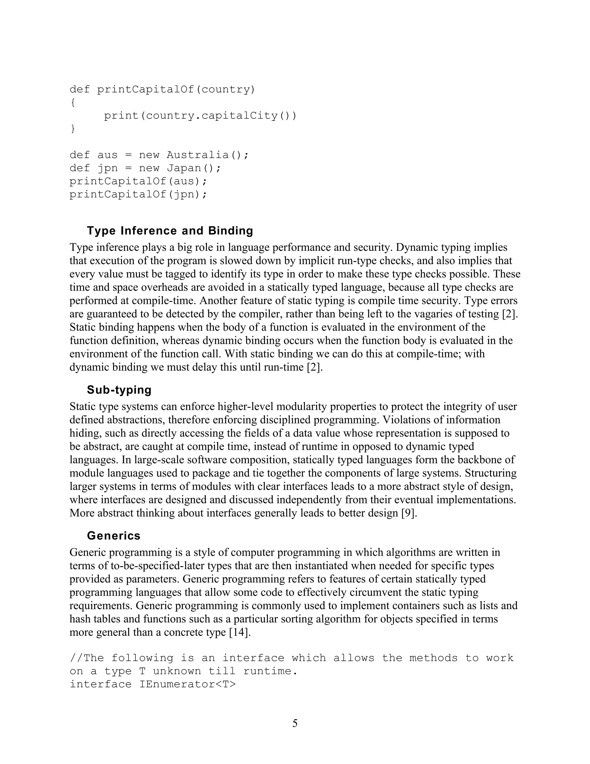 Maintenance of Dynamically vs. Statically typed Languages | PDF