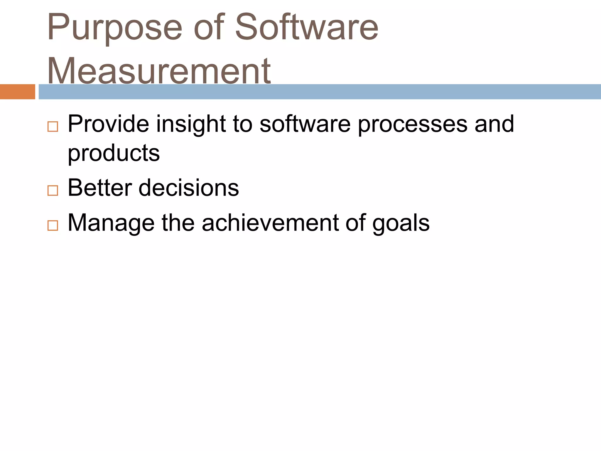 SOFTWARE MEASUREMENT ESTABLISHING A SOFTWARE MEASUREMENT PROCESS | PPT ...