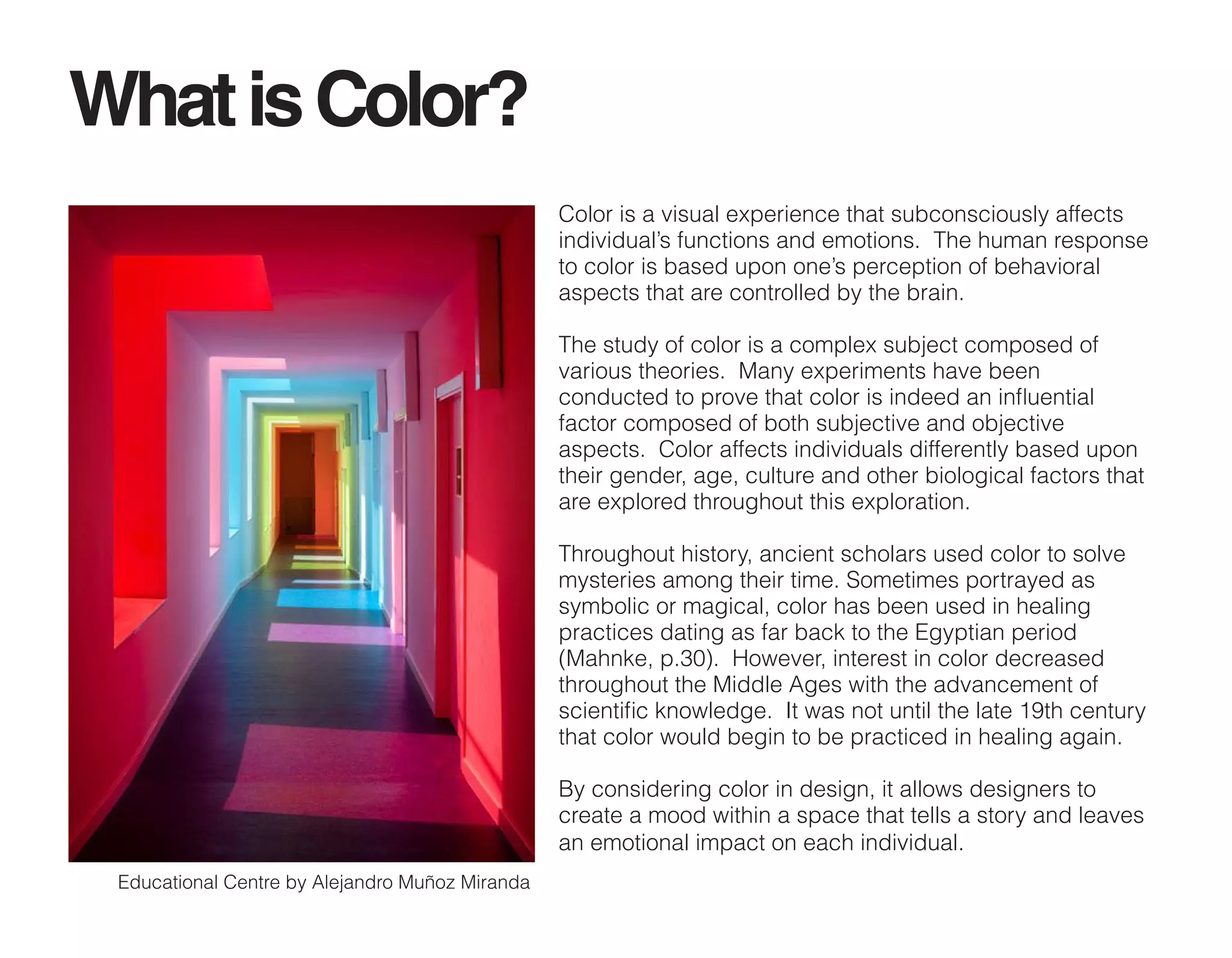 Independent Study: The Psychology of Color in an Interior Space | PDF