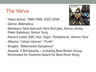 Band factfile | PPT | Free Download