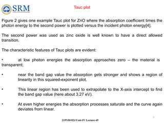 band gap calculation semiconductor and computaonal method | PPTX