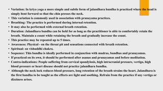 Bandhas(neuro-muscular locks) - advance hatha yoga | PPTX | Ear, Nose ...