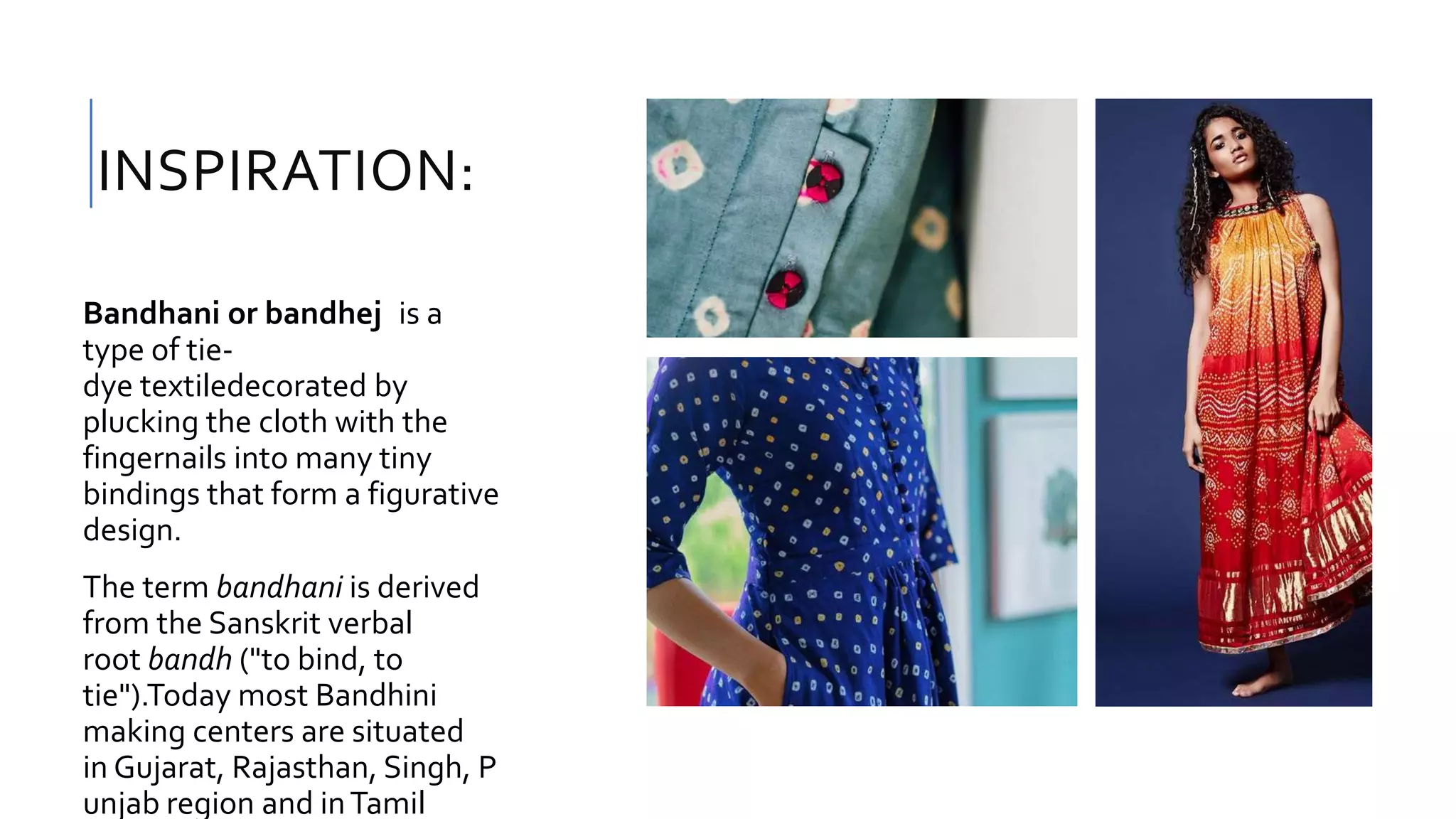 Bandhej - A collection Inspired from Rajasthan | PPTX