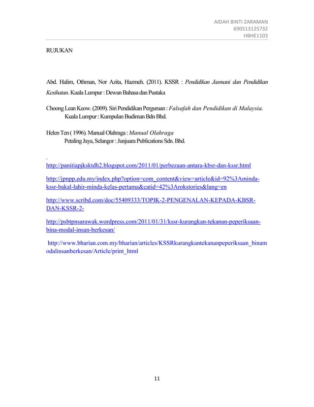 Banding beza kurikulum bersepadu sekolah rendah | DOCX