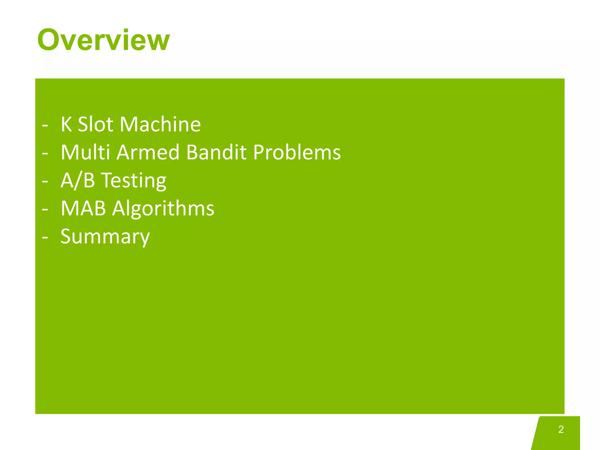 Bandit algorithms | PPT