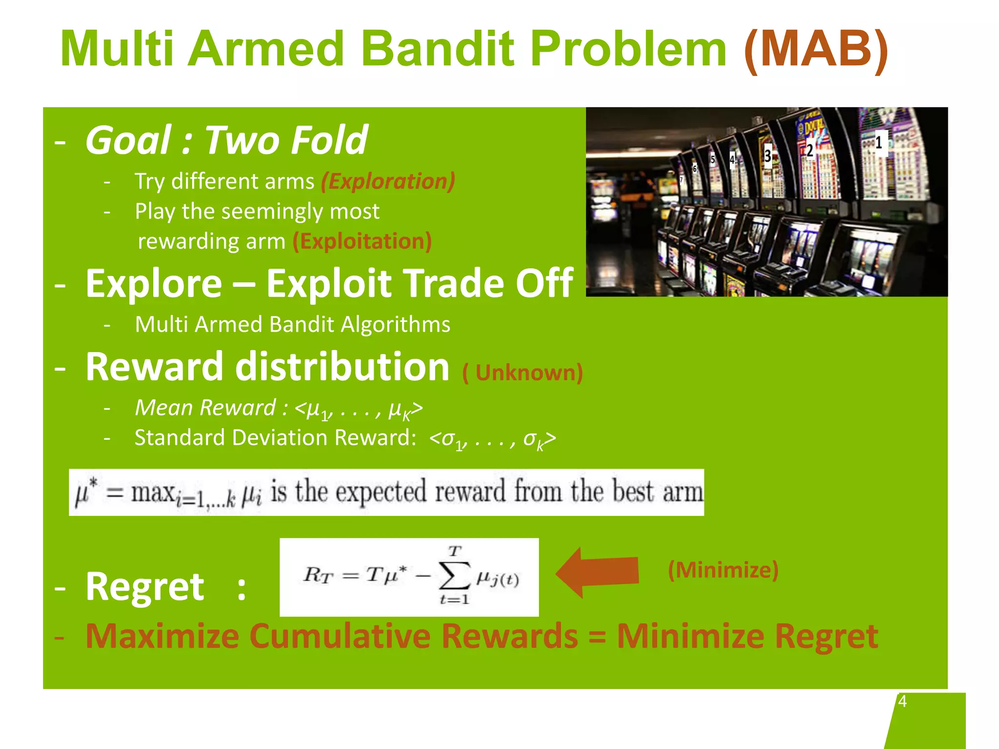 Bandit algorithms | PPT