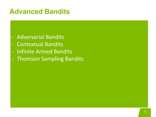 Bandit algorithms | PPT