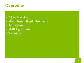 Bandit algorithms | PPT