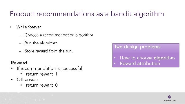 Bandit algorithms for e-commerce recommender systems Bandit algorithms for e-commerce recommender systems