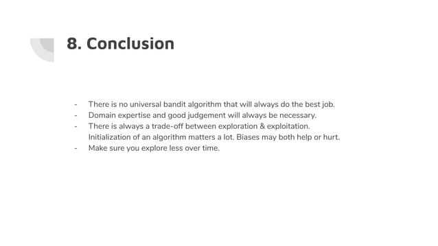 Bandit Algorithms For Website Optimization A Summary Ppt