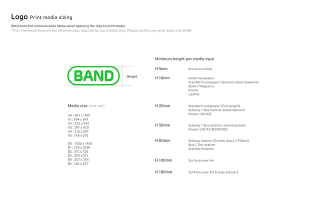 BAND App - Logo Design Guideline | PDF