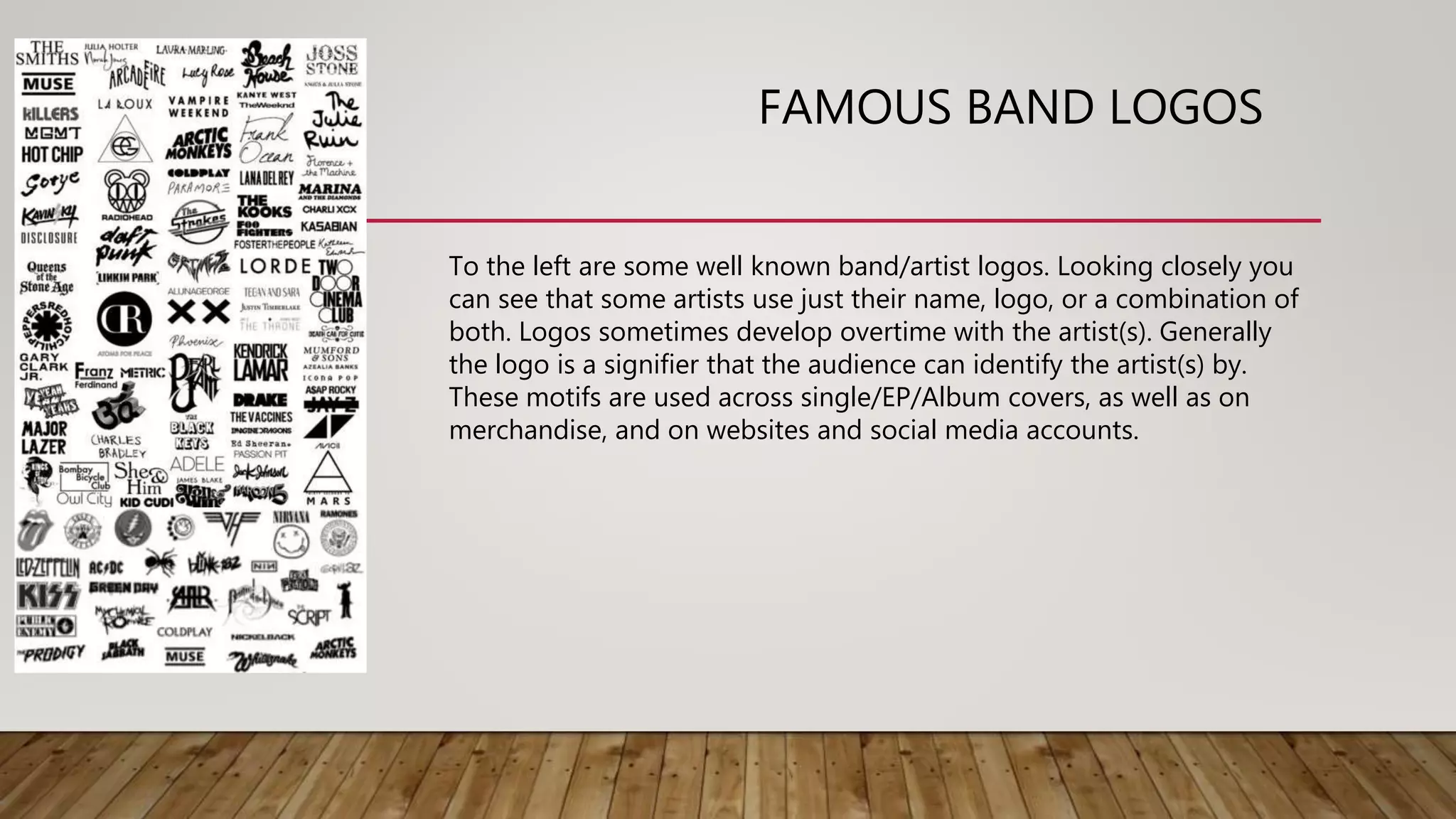 Band logos and developing a band identity | PPT