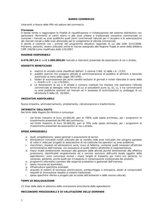 Bando commercio | PDF