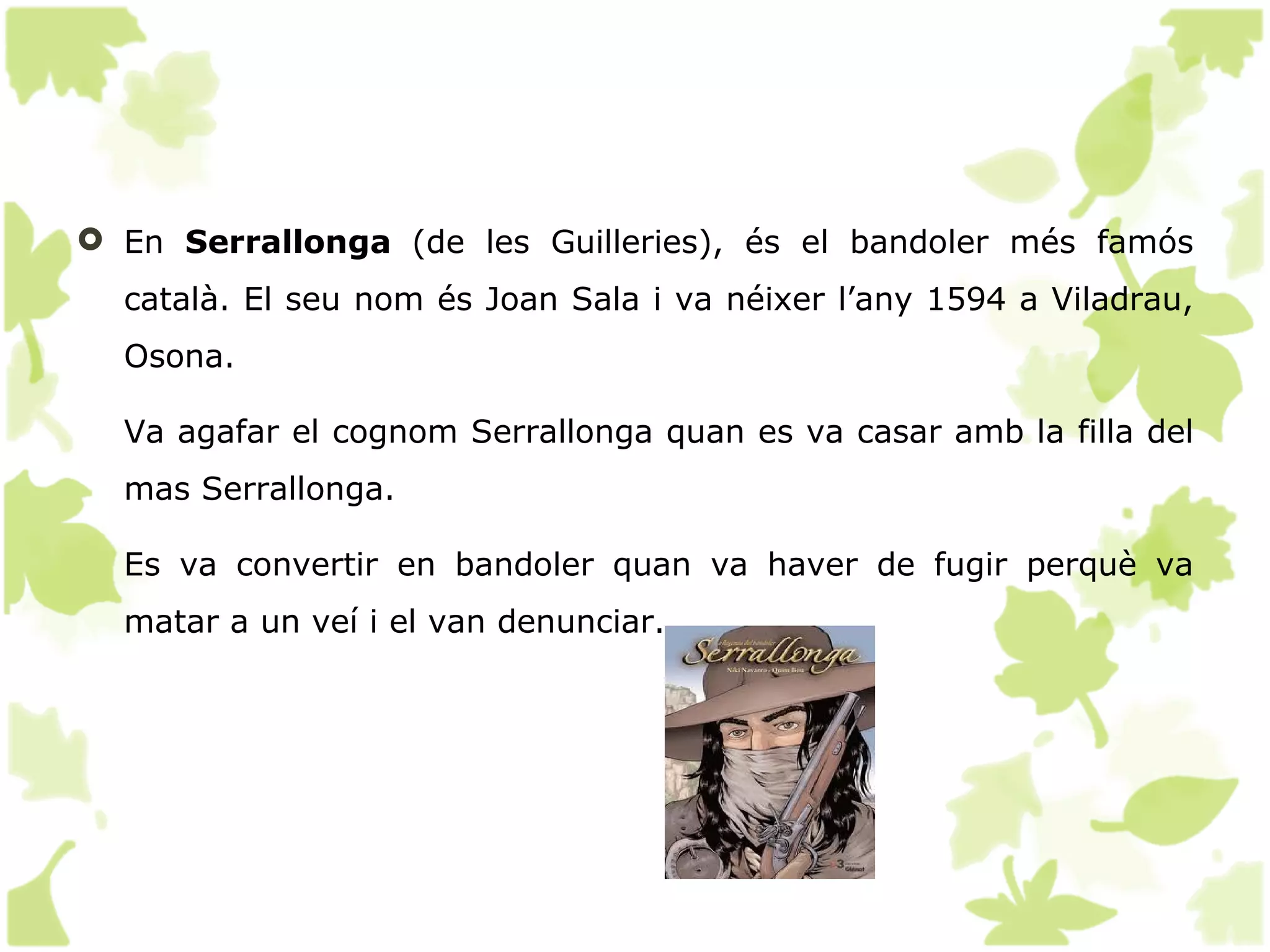 Bandolers catalans castanyer | PPT