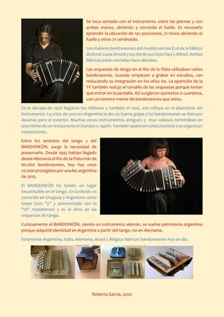 Bandoneones | PDF