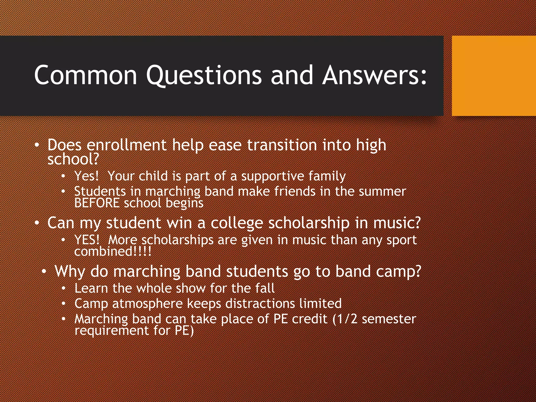 Band parent presentation | PPTX