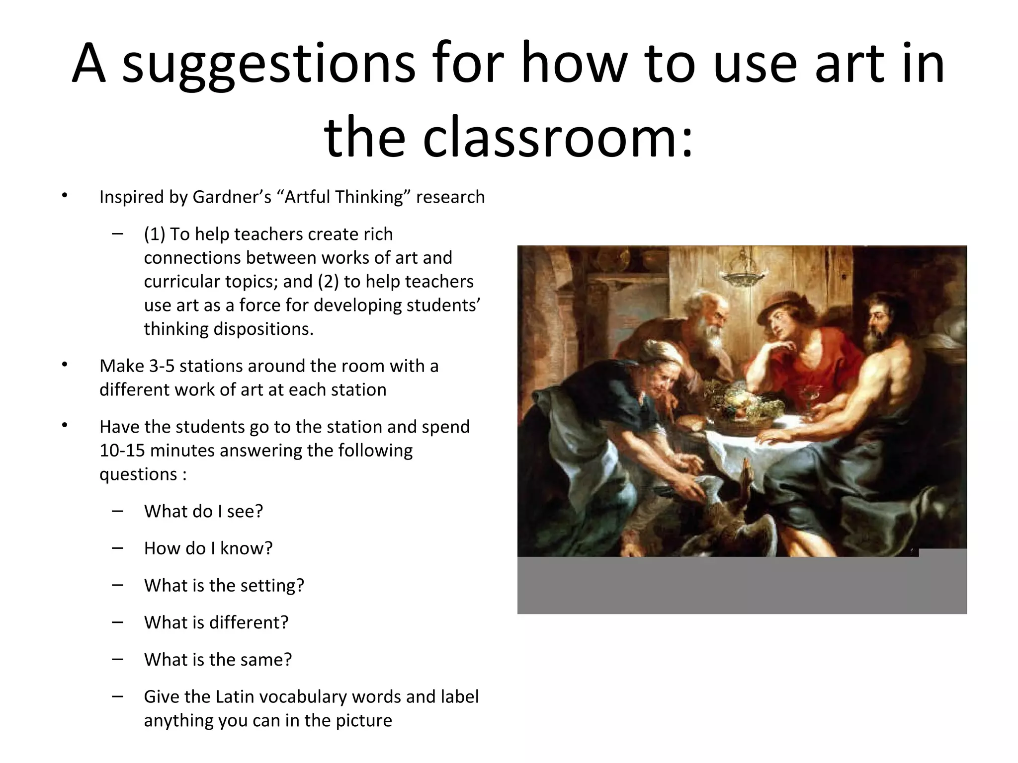 Artistic Representations | PPT
