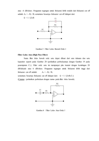 Band pass filter | PDF