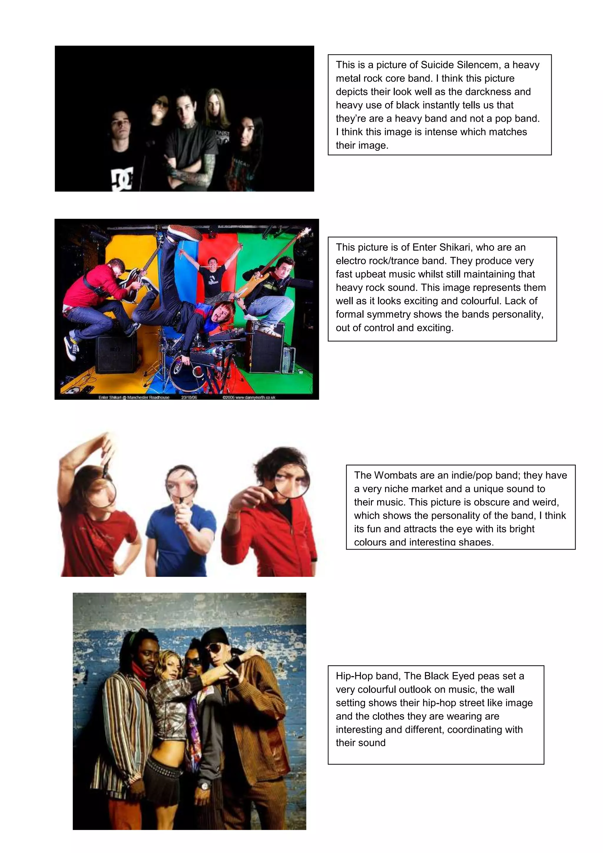 Band picture analysis | DOCX | Hip Hop Music | Music