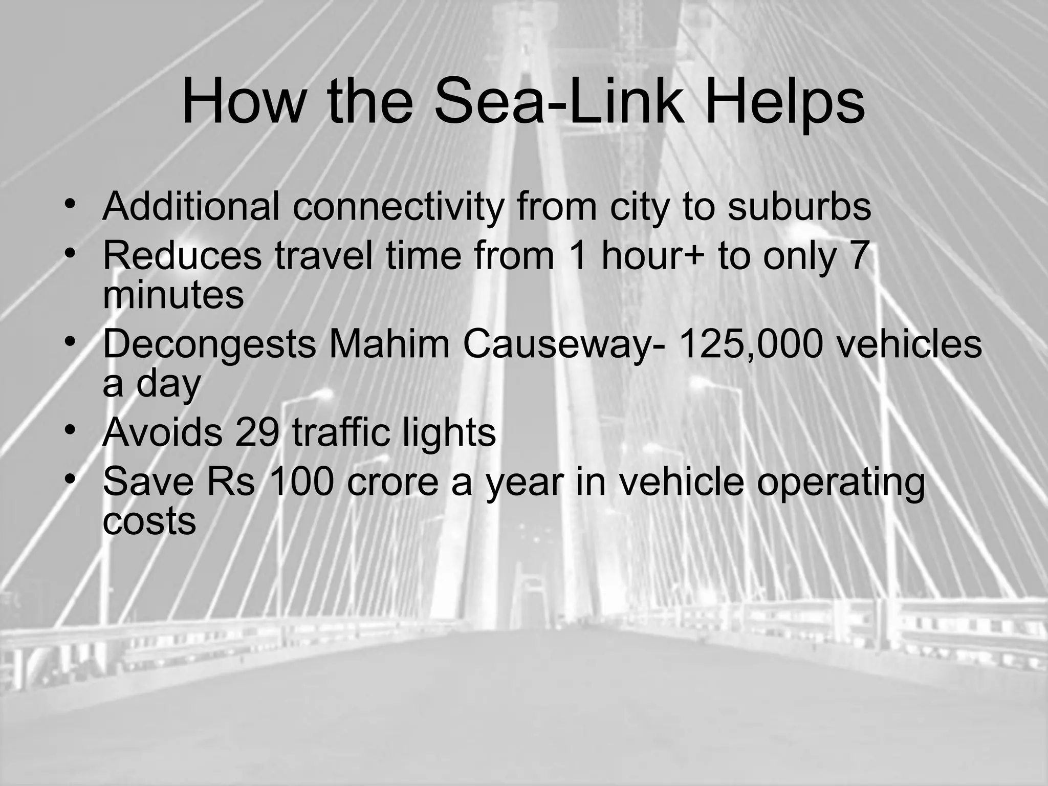 Bandra worli sealink | PPS