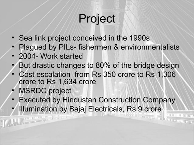 Bandra worli sealink | PPT