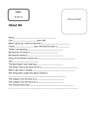 FORM 1 - ENGLISH: SUGGESTED PBS MATERIALS | PDF