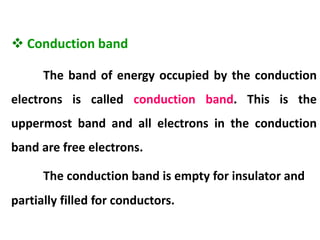 B.Tech sem I Engineering Physics U-II Chapter 1-Band theory of solid | PPTX