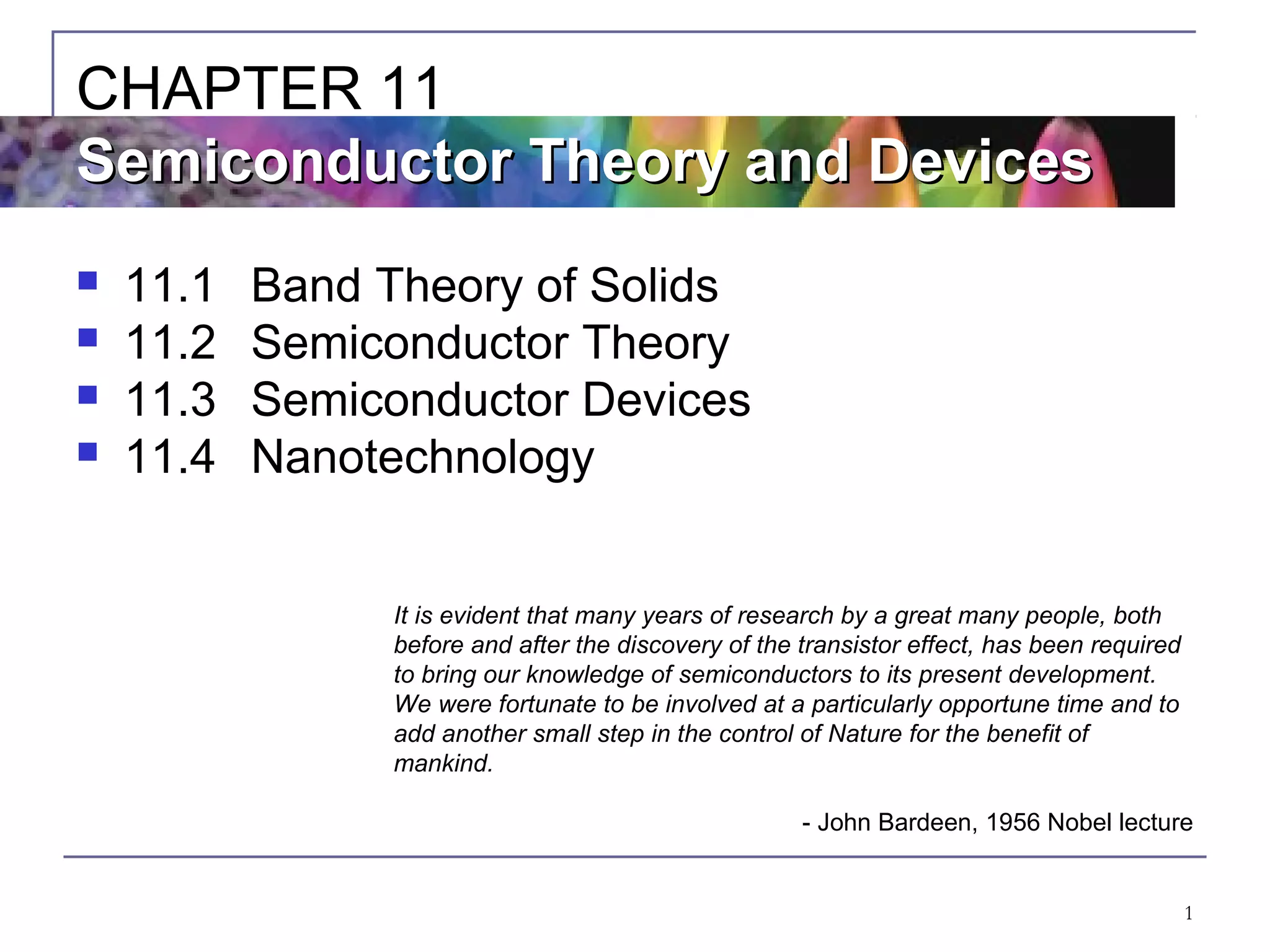 Band theory of solids | PPT