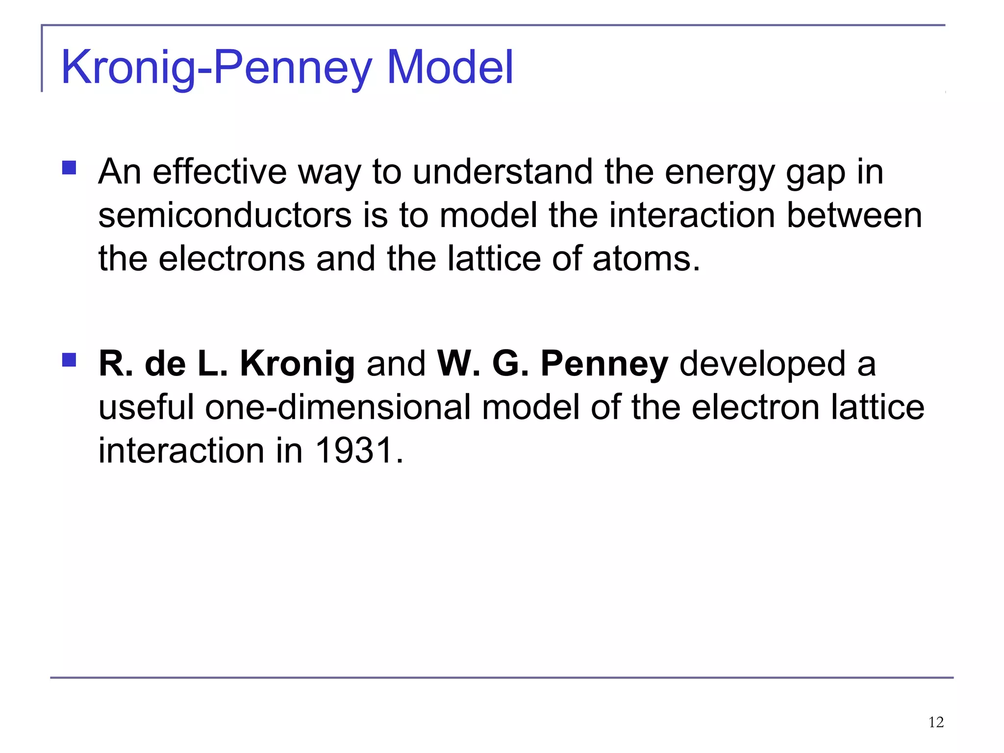Band theory of solids | PPT