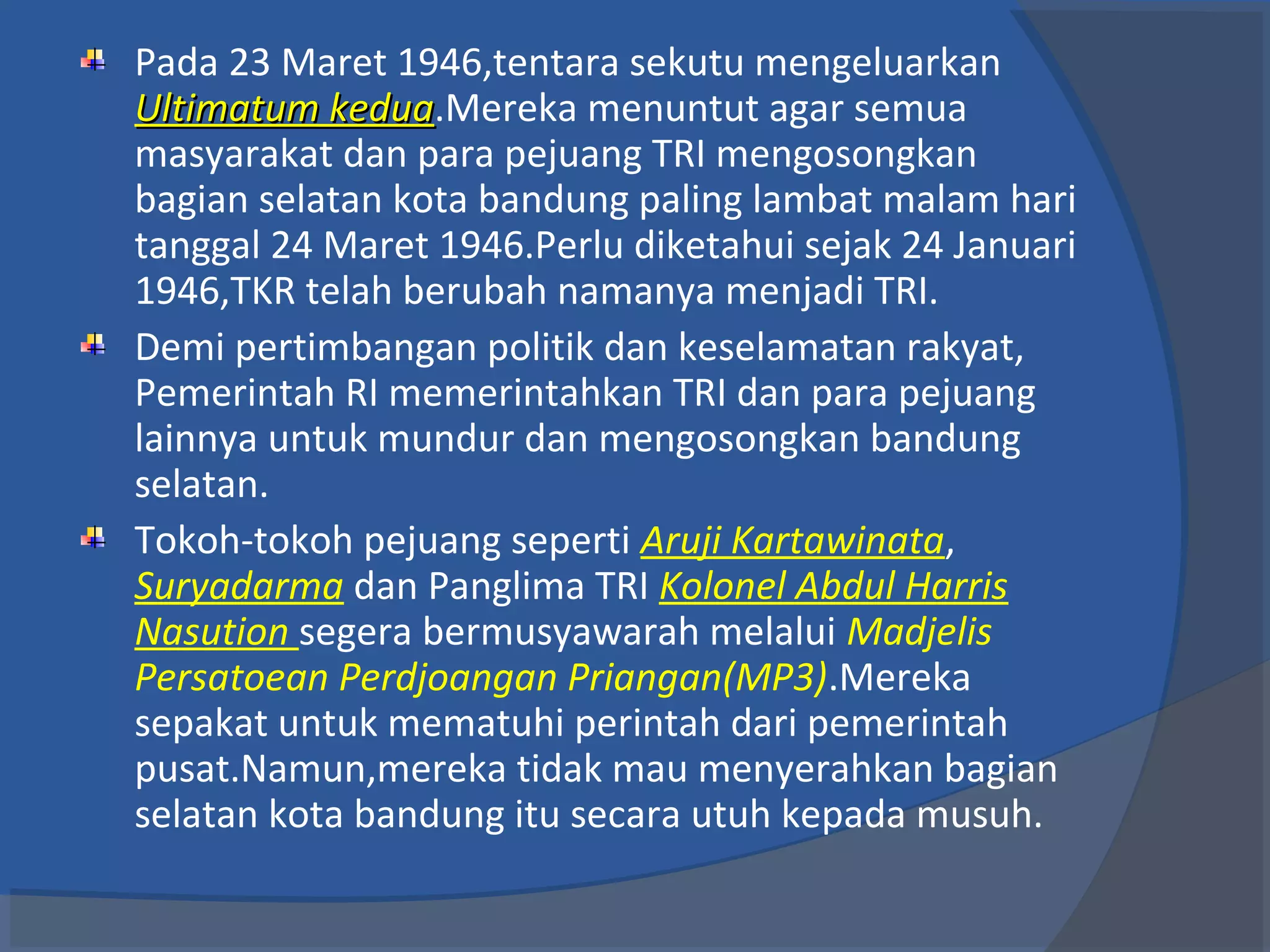 Bandung lautan api | PPT