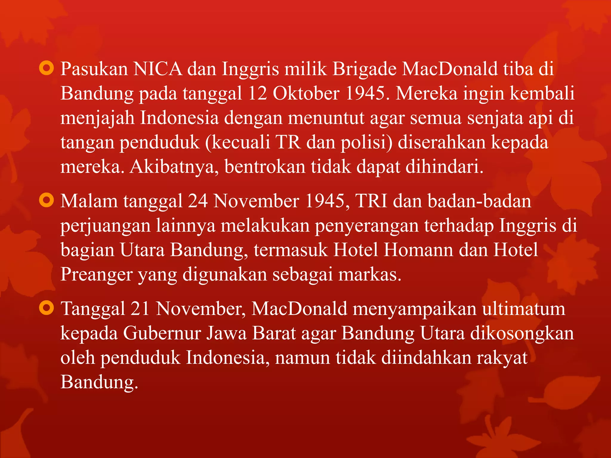 Bandung lautan api | PPTX