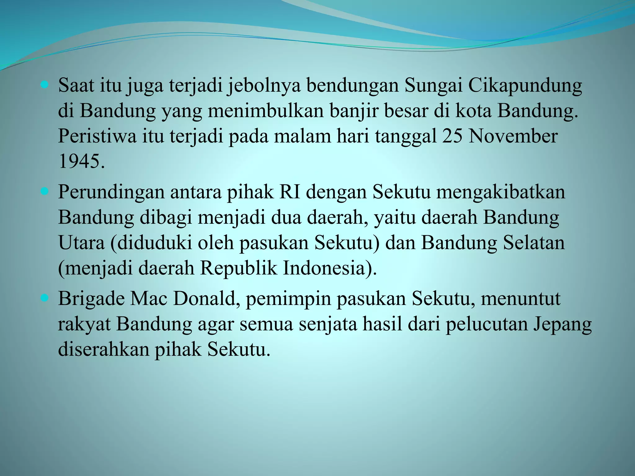 Bandung lautan api | PPTX