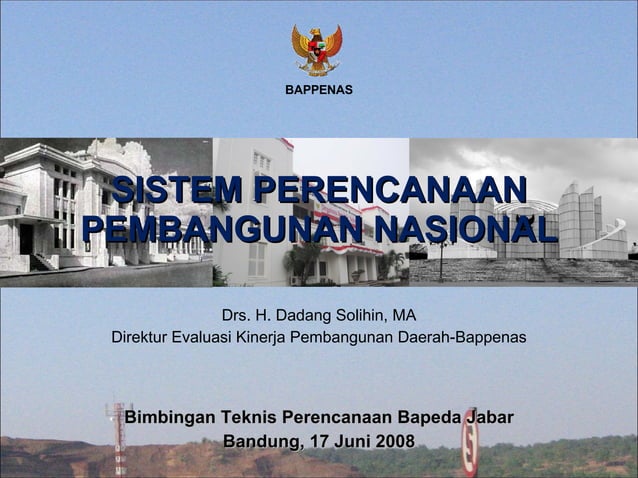 SISTEM PERENCANAAN PEMBANGUNAN NASIONAL | PPT