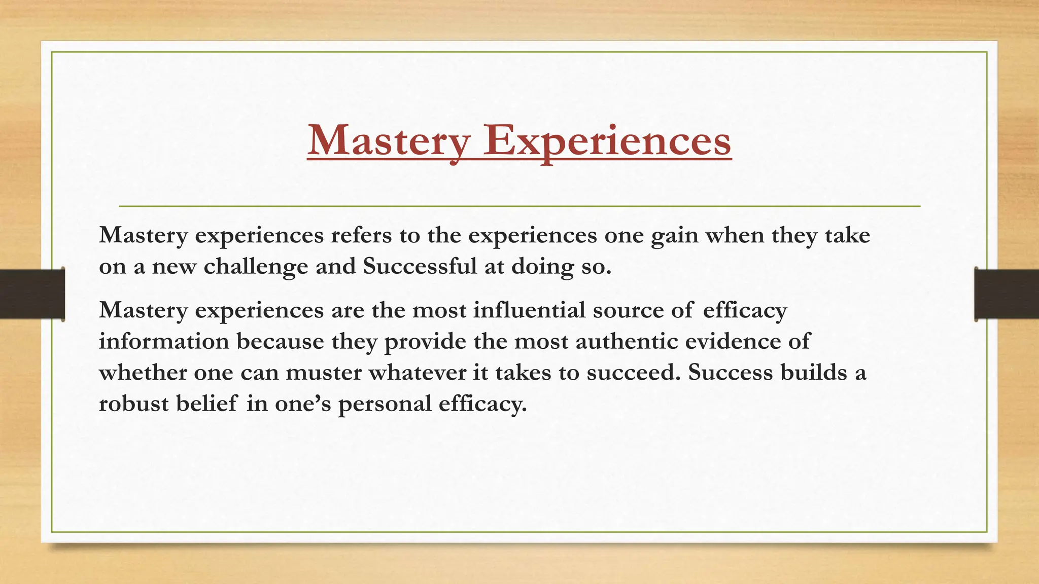 Bandura's theory of "self - efficacy ".. | PPTX