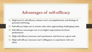 Bandura's theory of "self - efficacy ".. | PPT