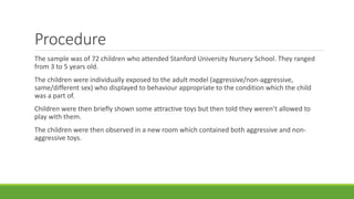 Bandura et al | PPTX | Parenting | Family and Relationships